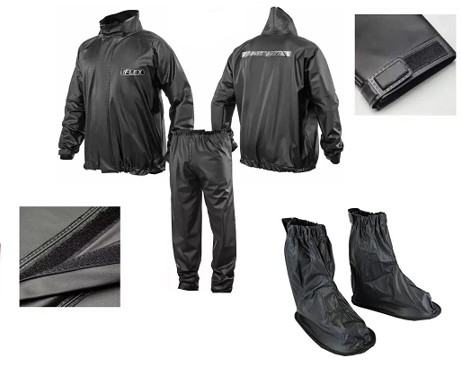 Combo Capa Roupa Chuva Vestimenta Vestuário Jaqueta Calça Delta Flex ...
