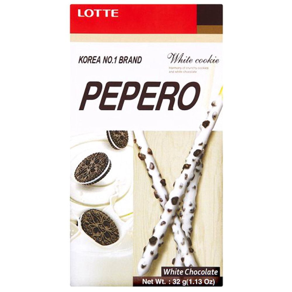 Pepero Palito de chocolate coreano sabor White Cookie | Shopee Brasil