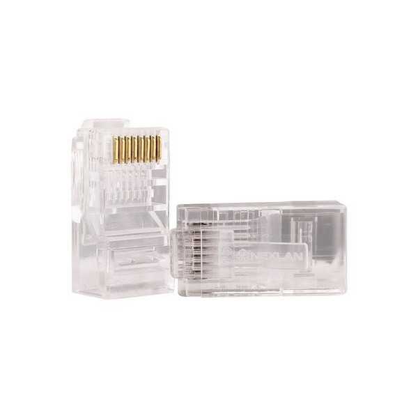 Conector RJ45 macho KIT 4 Unidades | Shopee Brasil