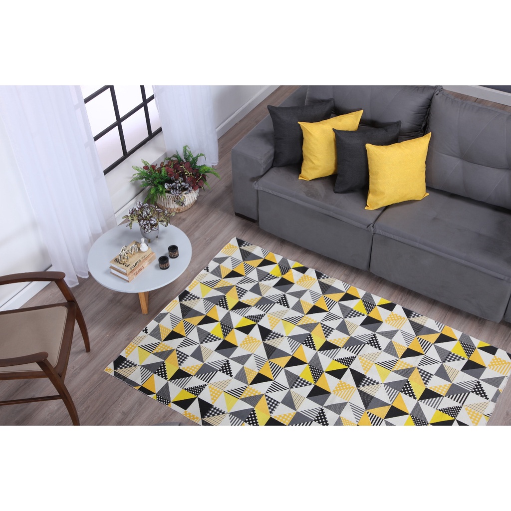 Tapete Ou Trilho De Sala 1,35x2,00m + 4 Capas De Almofadas 45x45 ...