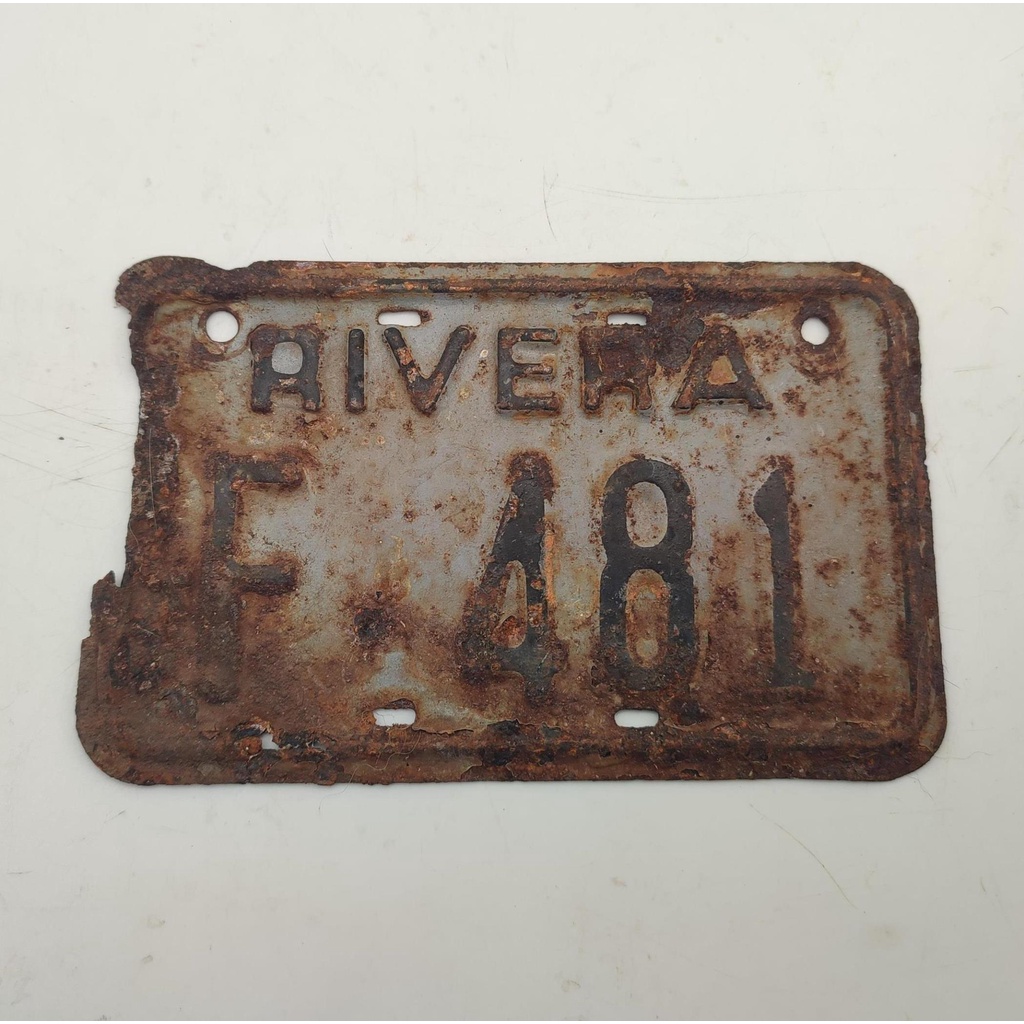 Placa Antiga Rivera Uruguai | Shopee Brasil