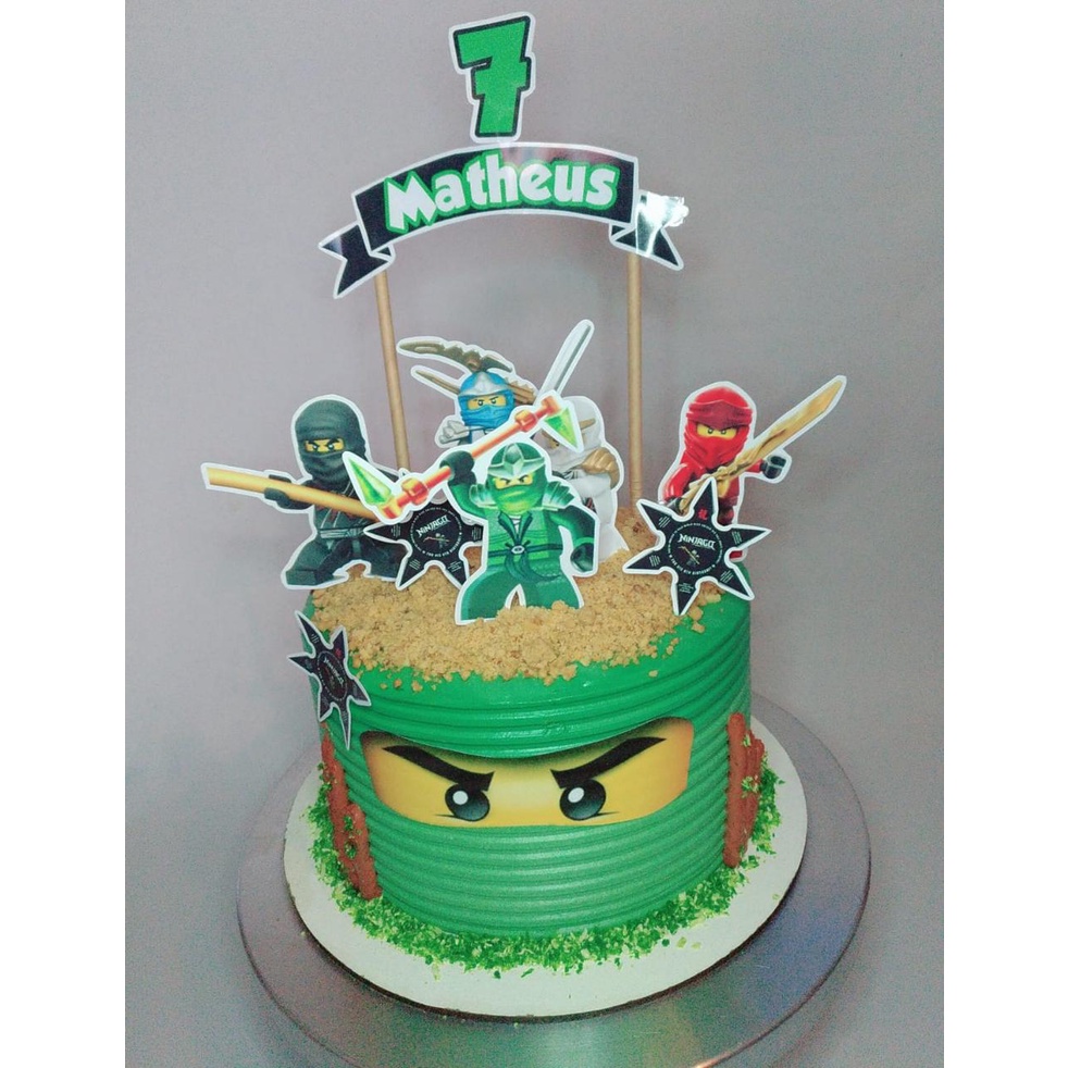 TOPO DE BOLO NINJA GO | Shopee Brasil