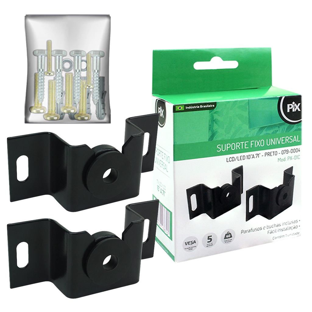 Suporte Fixo TV Led LCD 20 24 32 40 42 50 55 60 71 polegadas Universal ...