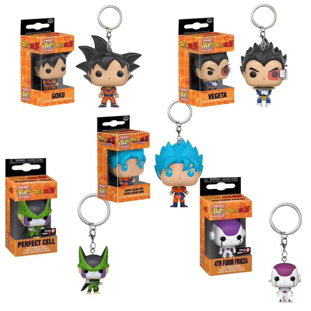 FUNKO POP ! Chaveiro Bola De Dragão Super Z Goku Vegeta Frieza Pingente ...