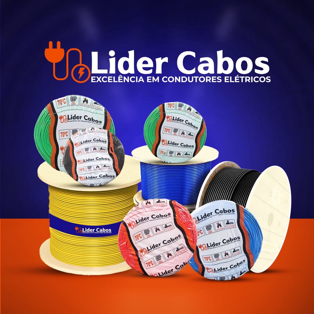 Kit com 3 Fios Líder Cabos 2,5mm 100 Metros - Escorrega o Preço