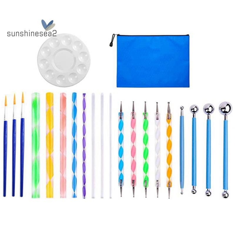 Mandala Template Painting Combo Set 27-Piece Stippling Tool Soft ...