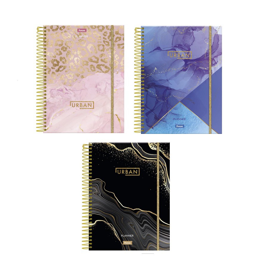 Agenda Espiral Planner Permanente Urban 5678756 Foroni - Sortido ...