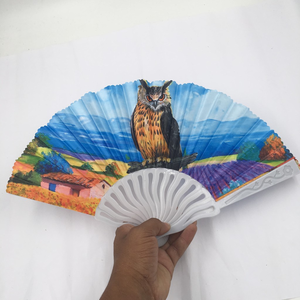 KIT 5 Leque de mão chinês com DECORADOS | Shopee Brasil
