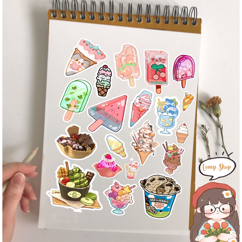 Kit de Adesivos/Stickers de comidas fofas | Shopee Brasil