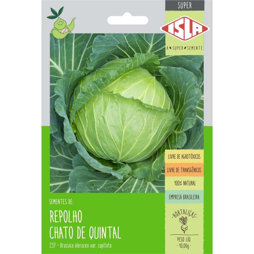 Sementes Super Repolho Chato De Quintal - Isla | Shopee Brasil