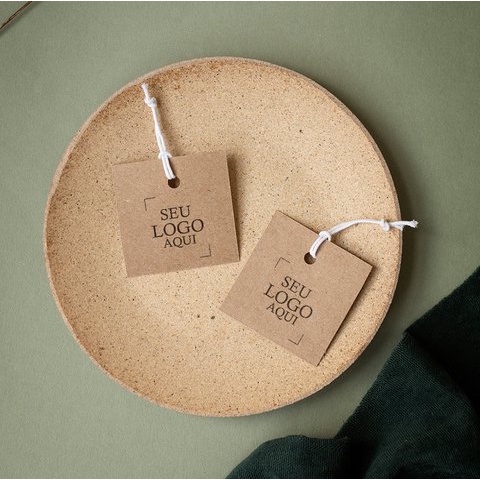 500 Etiquetas /tag /mini Cartao Em Papel Kraft Personalizadas | Shopee ...