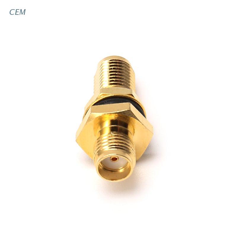 Cem Adaptador Conversor Sma Fêmea Jack Rf Conector Reto Coaxial Painel ...
