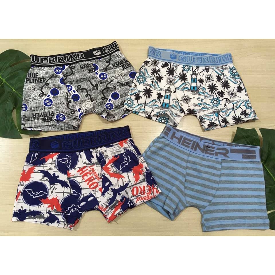 Cueca Boxer Infantil Microfibra Guerrier Atacado Revenda KIT10 REF 55 ...