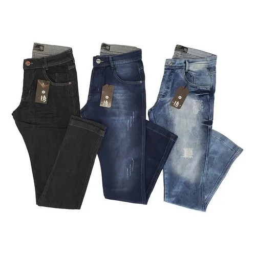 Kit 3 Calças Jeans Sarja Masculina Skinny C Lycra Atacado Shopee Brasil