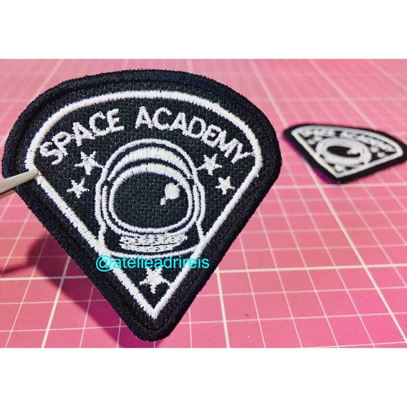 Patch Bordado Astronauta Space Academy Termocolante | Shopee Brasil
