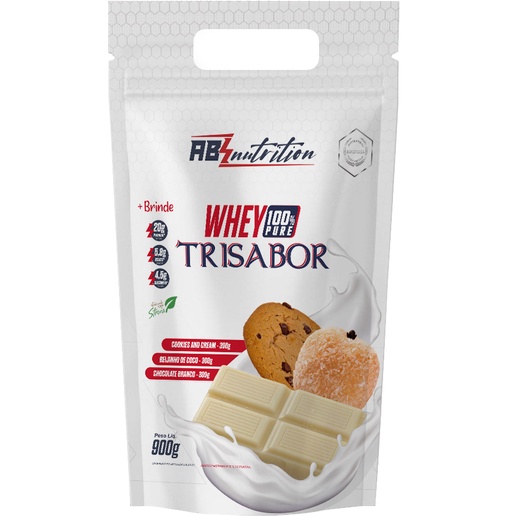 Whey Protein 100% Pure Trisabor Pouch 900g.- ABS Nutrition | Shopee Brasil