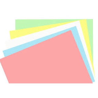 PAPEL CARTOLINA PACOTE COM 50 FOLHAS: AMARELO , VERDE , AZUL , ROSA ...