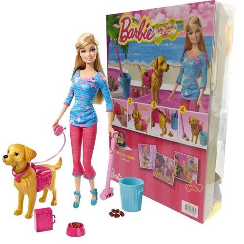 Boneca Barbie com cachorrinho que faz cocô Réplica | Shopee Brasil