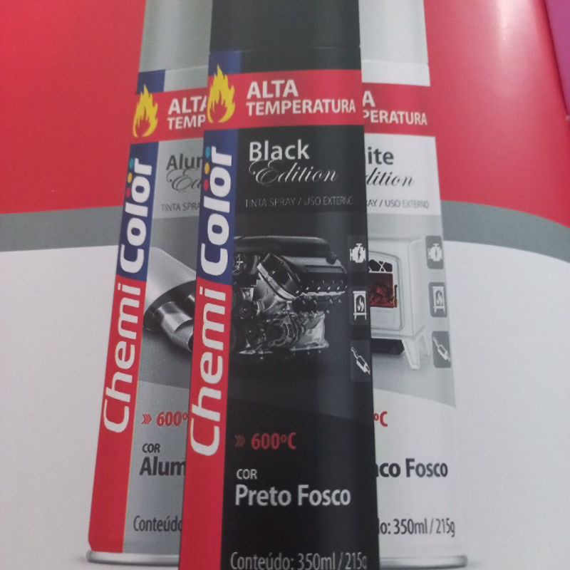 tinta spray em 3 tonalidades alta temperatura 400ml | Shopee Brasil