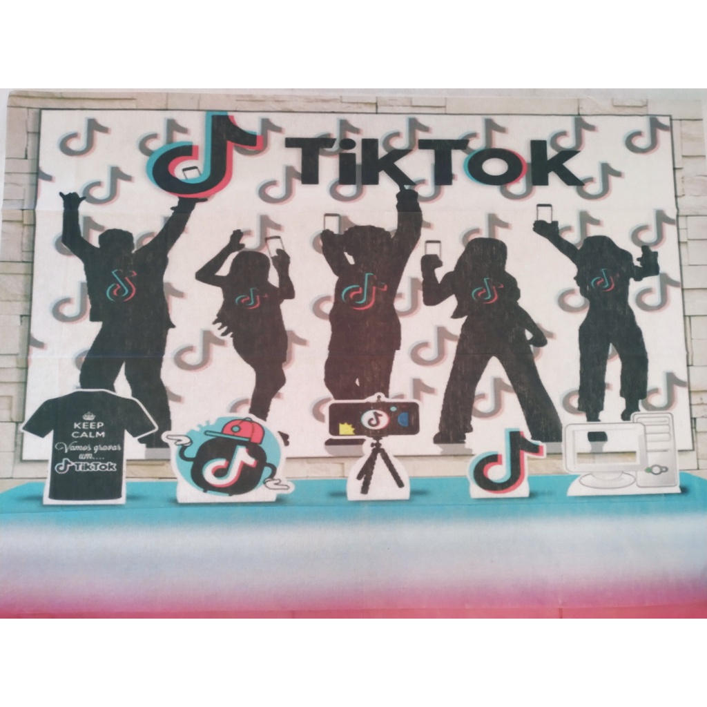PAINEL TNT 1,40 X 1,00 - TIK TOK | Shopee Brasil