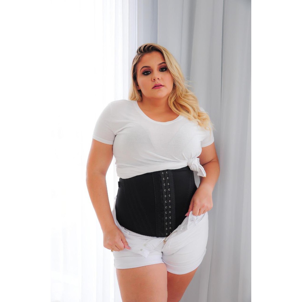 Cinta Modeladora Persona 3 Faixa Plus Size com 20 Barnatanas | Shopee ...