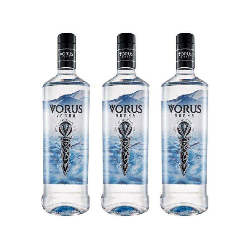 Bebida Vodka Salton Vorus 1 litro Vikings + Gelo de coco + Brinde da ...