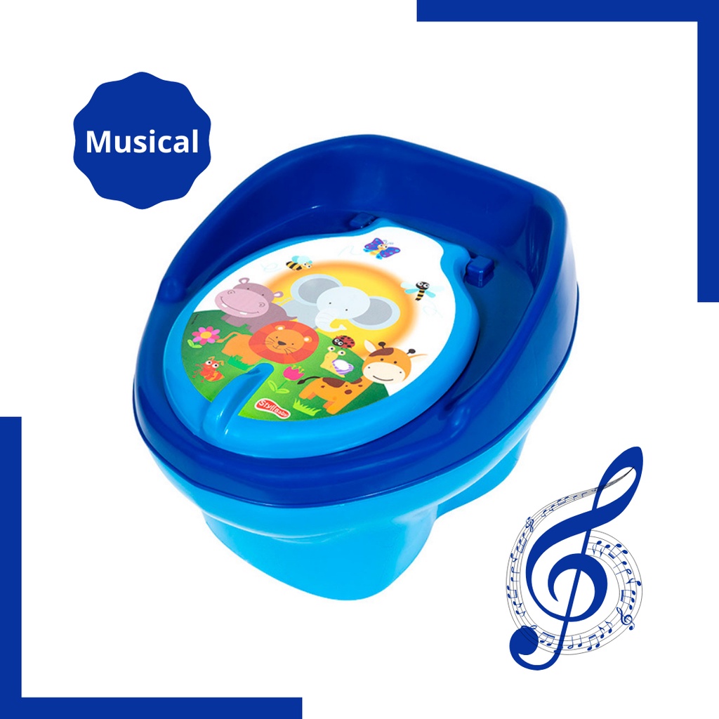 Troninho Musical Penico Infantil Bichinhos - Styll Baby - Escorrega o Preço