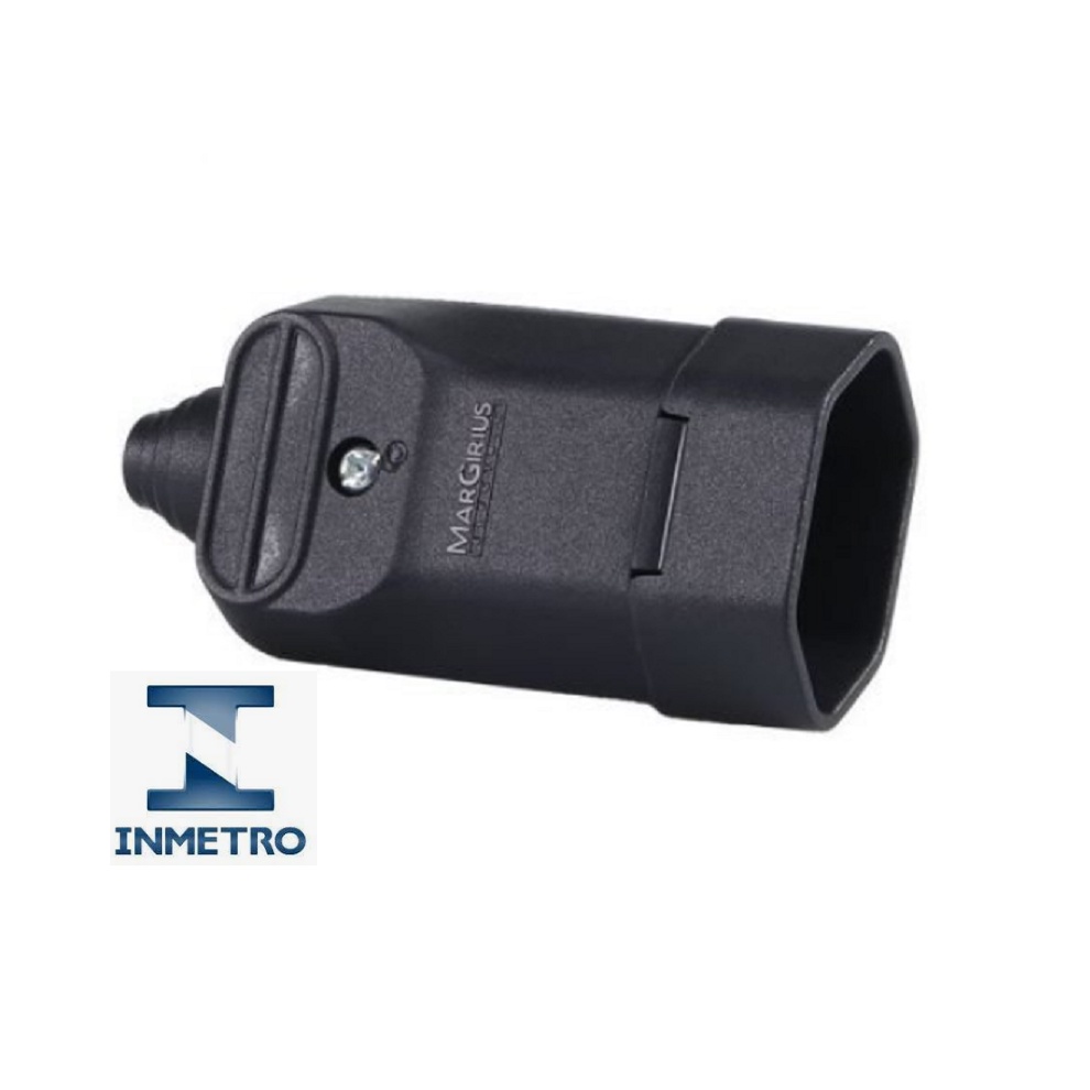 Tomada 2P+T 20A 180G Preto 15035 | Shopee Brasil