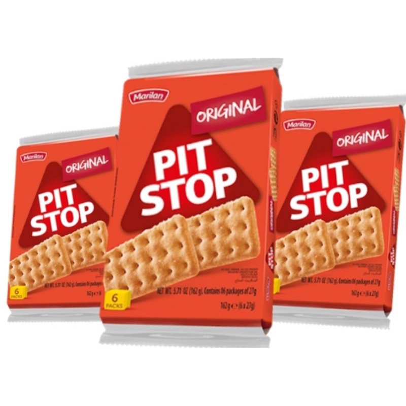 Kit 3 Biscoitos Marlian Original Pit Stop 162g | Shopee Brasil