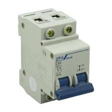 disjuntor bipolar 6A - 70A modelo din curva C ( mini disjuntor bifásico branco ) | Shopee Brasil