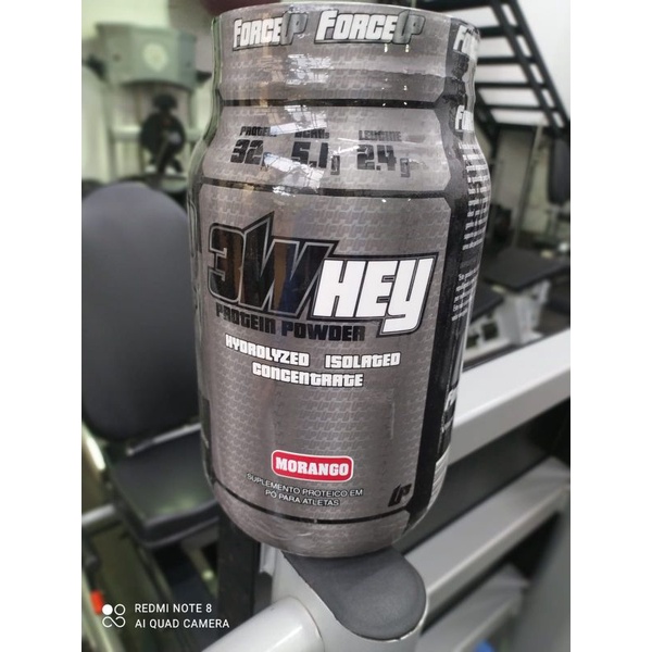 WHEY PROTEIN 3W (907g) FORCE UP (WPI-WPH-WPC)/ Chocolate/ Morango/ Baunilha/Doce de leite ...