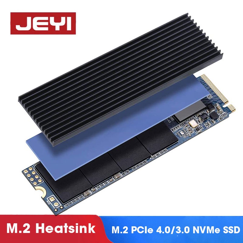 JEYI M . 2 NVMe M2 SSD Dissipador De Calor 2280 Solid State Disko Rígido De Alumínio Junta Com ...