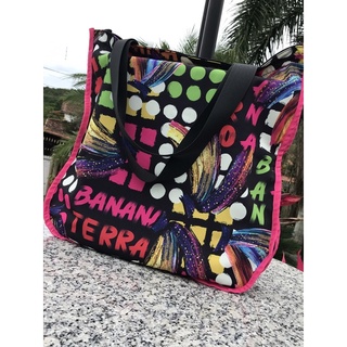 maxi bolsa estilo farm /ecobag - banana/tucano | Shopee Brasil