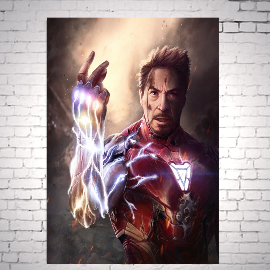 Poster cartaz iron man snap avengers endgame a3 42x30cm | Shopee Brasil