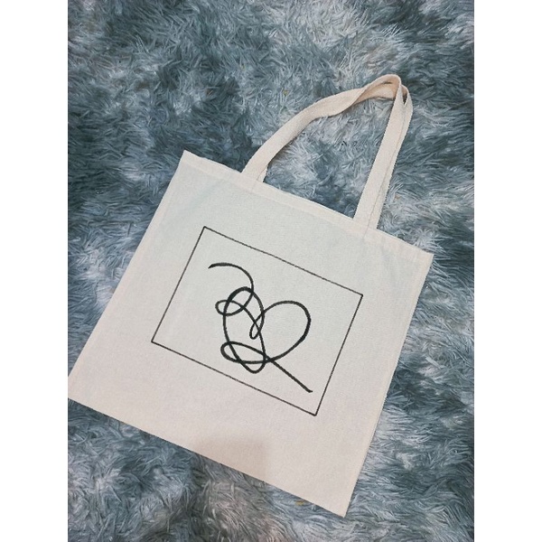 Ecobag Heart Love Yourself / BTS aesthetic | Shopee Brasil