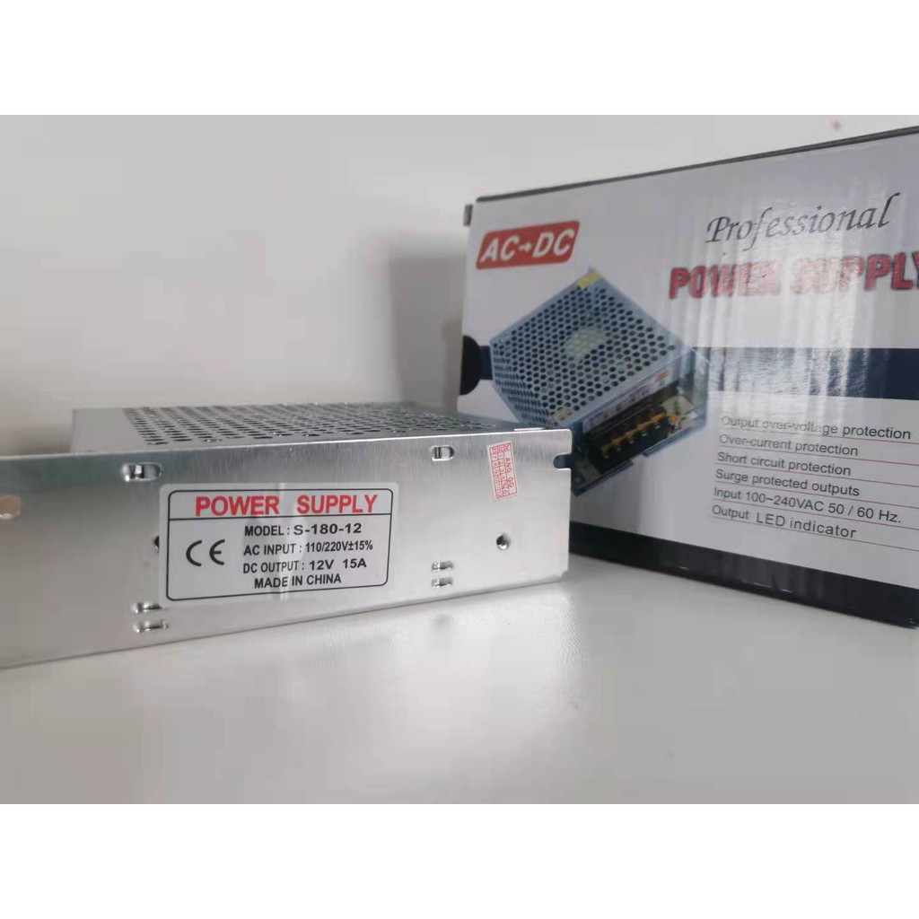 Fonte Chaveada Colmeia Bivolt 15A 12V 180W Cftv Led Som Automotivo | Shopee Brasil