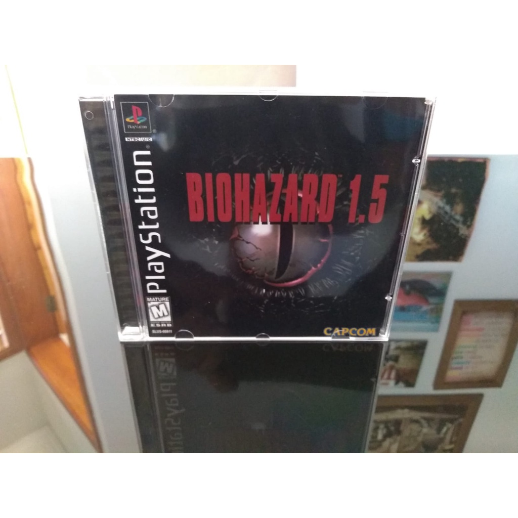 RESIDENT EVIL / BIOHAZARD 1.5 (Patch) PS1 - MIDIA PRETA - Escorrega o Preço