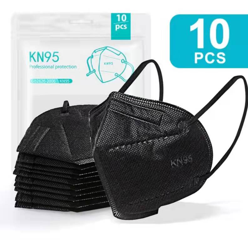 Máscara Kn95 e KN95 3D Preta Rosa Branca Proteção 5 Camada Respiratória ...