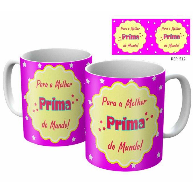 caneca personalizada presente para a melhor prima do mundo | Shopee Brasil