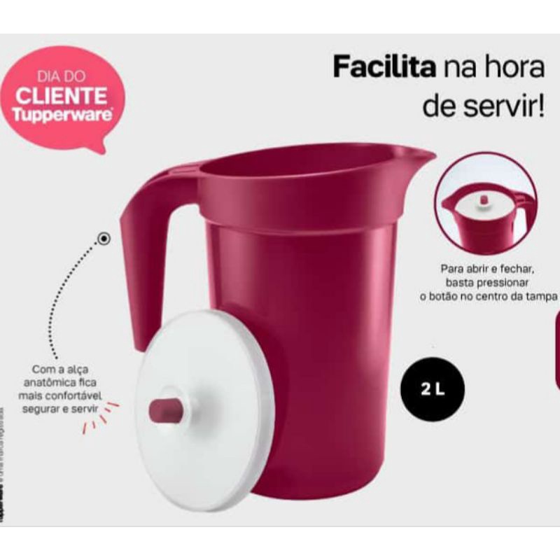 Jarra Colors 2 Litros Tupperware Original | Shopee Brasil
