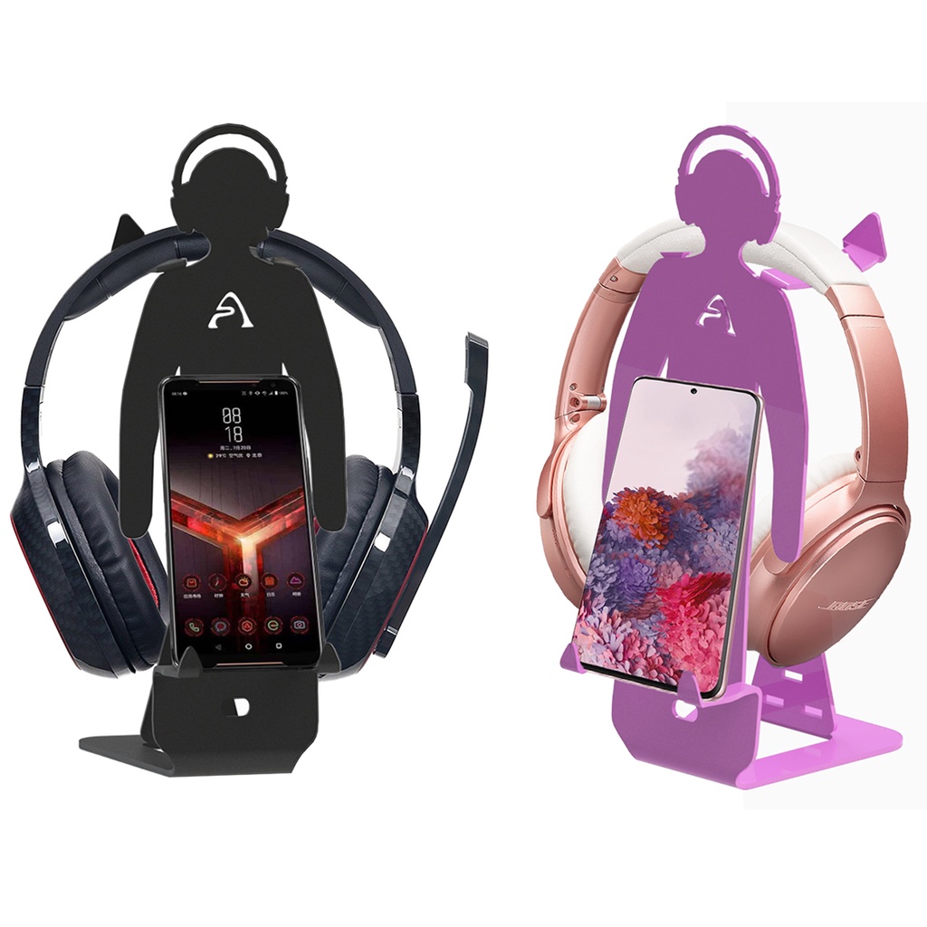 Suporte De Fone De Ouvido em Aço Headset Headphone E Celular Gamer ...