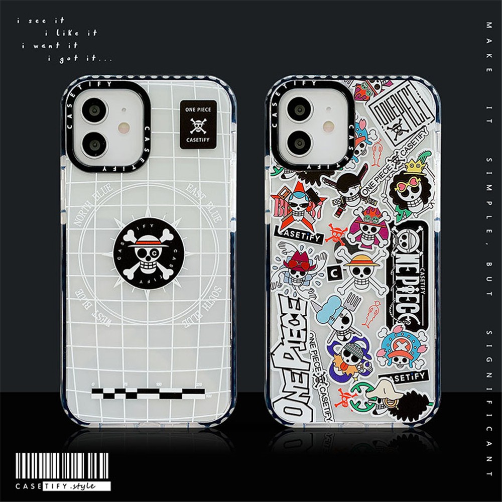 Cartoon ONE PIECE Soft TPU Case For iPhone 13 12 pro Max Clear Case ...