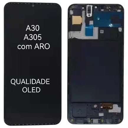 Tela Display Frontal A30 A305 Qualidade Oled Com Aro + Pelicula | Shopee Brasil