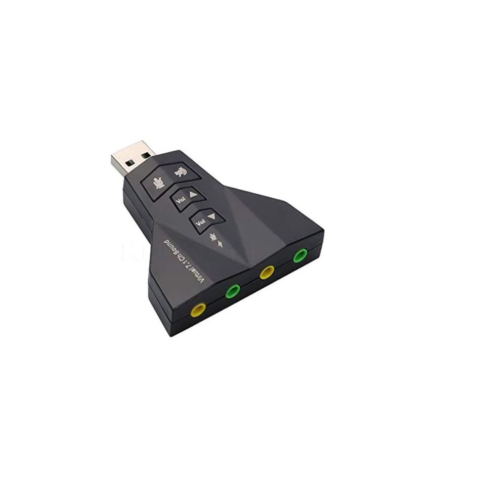 Placa de som usb externa com 7.1 canais / placa de áudio p2 para pc ...