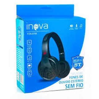 Fone De Ouvido Headphone BT Wireless Inova Fon-6708/09 Inova | Shopee ...