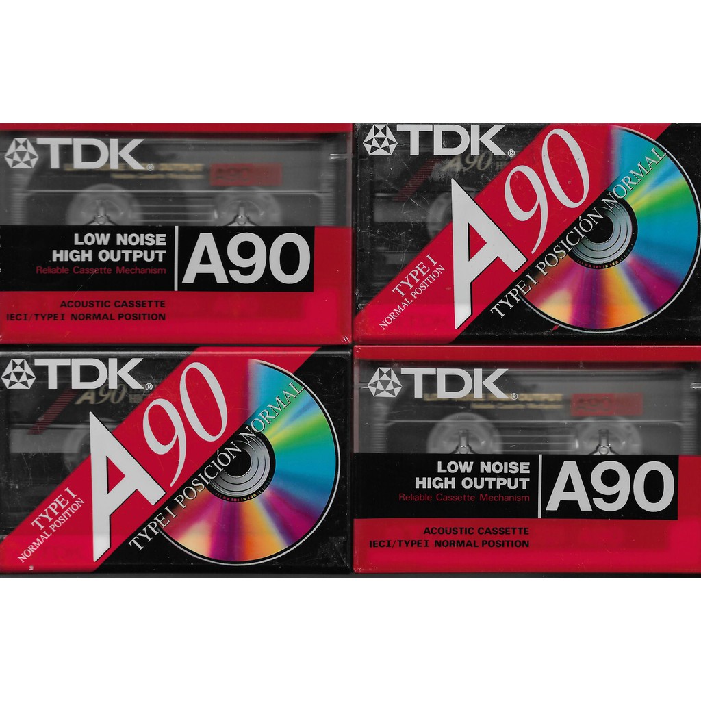 Fita Cassete ( K7 ) TDK A90 - 4 Fitas Lacradas Originais - Leia a ...
