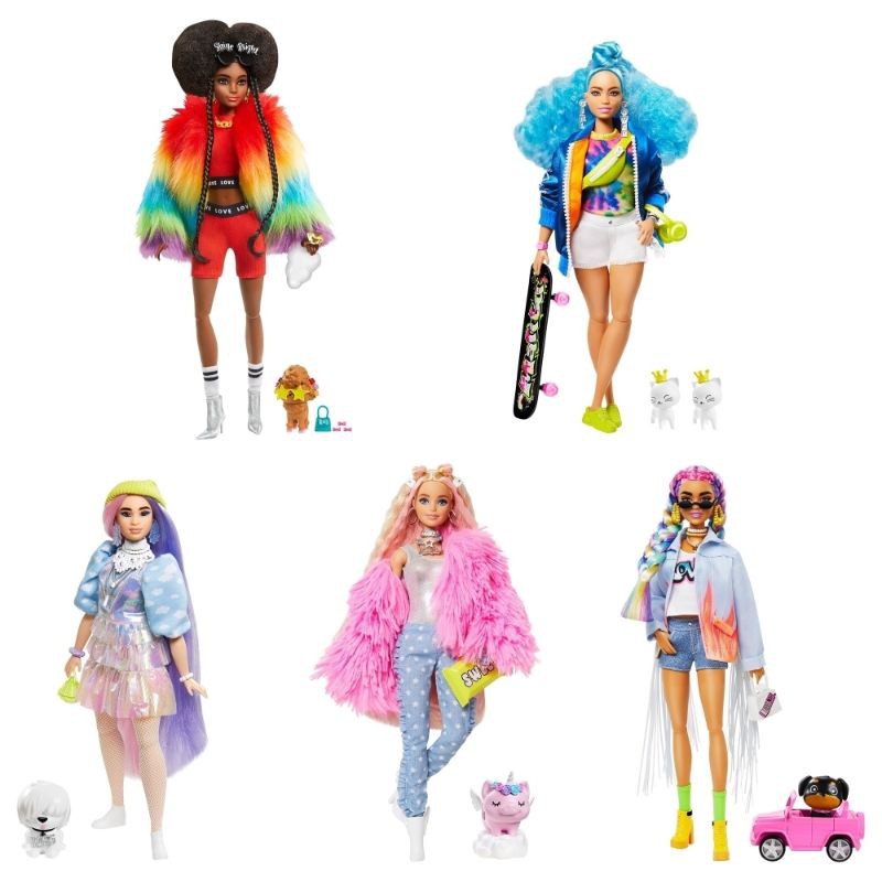 Boneca Barbie Original Extra Com Acessórios e Mascote - Edição Limitada ...