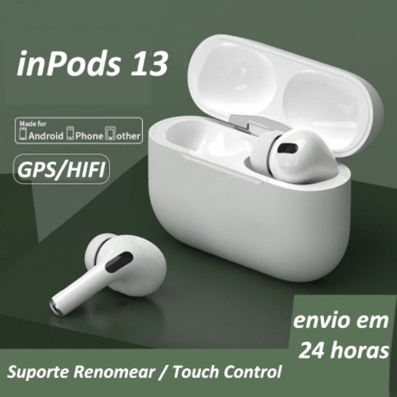 Fone De Ouvido Sem Fio Inpods 13 Air Pro Bluetooth 5.0 Esportivos Com ...