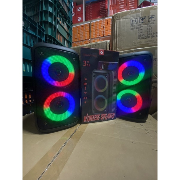 Caixa De Som 2 alto falante 3 Polegadas Bluetooth Kts-1265 speaker ...