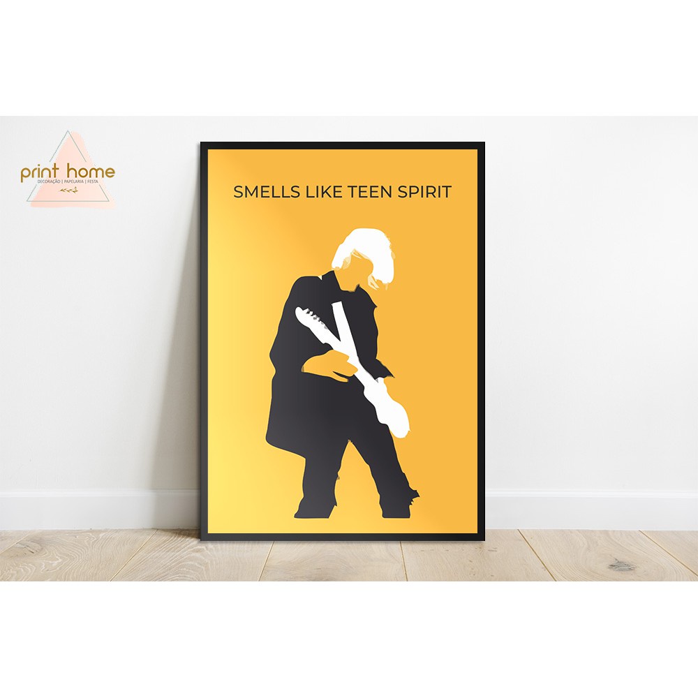 Quadro Placa Mdf Minimalista Nirvana Shopee Brasil
